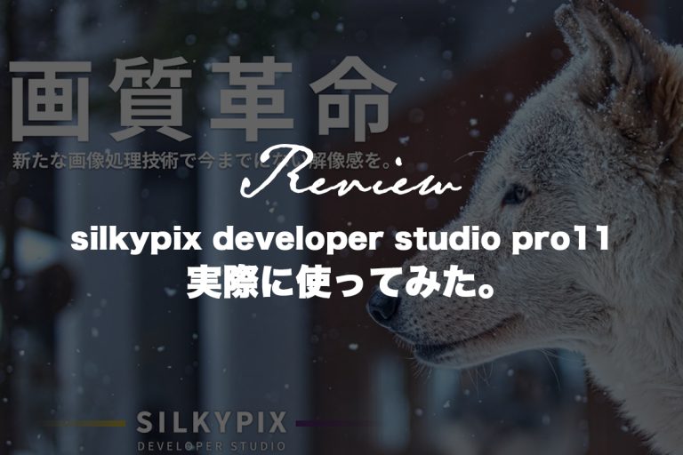 silkypix developer studio pro11をレビュー！現役カメラマンが使ってみた。